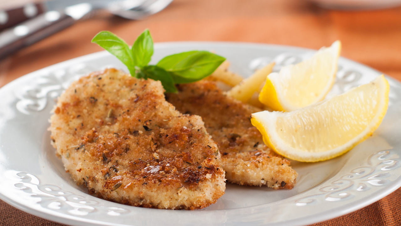 how to cook breaded chicken escalopes