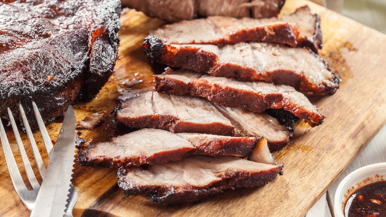 Chinese BBQ Char Sui Roast Pork, bbq with pickled corn cob | The Six O ...