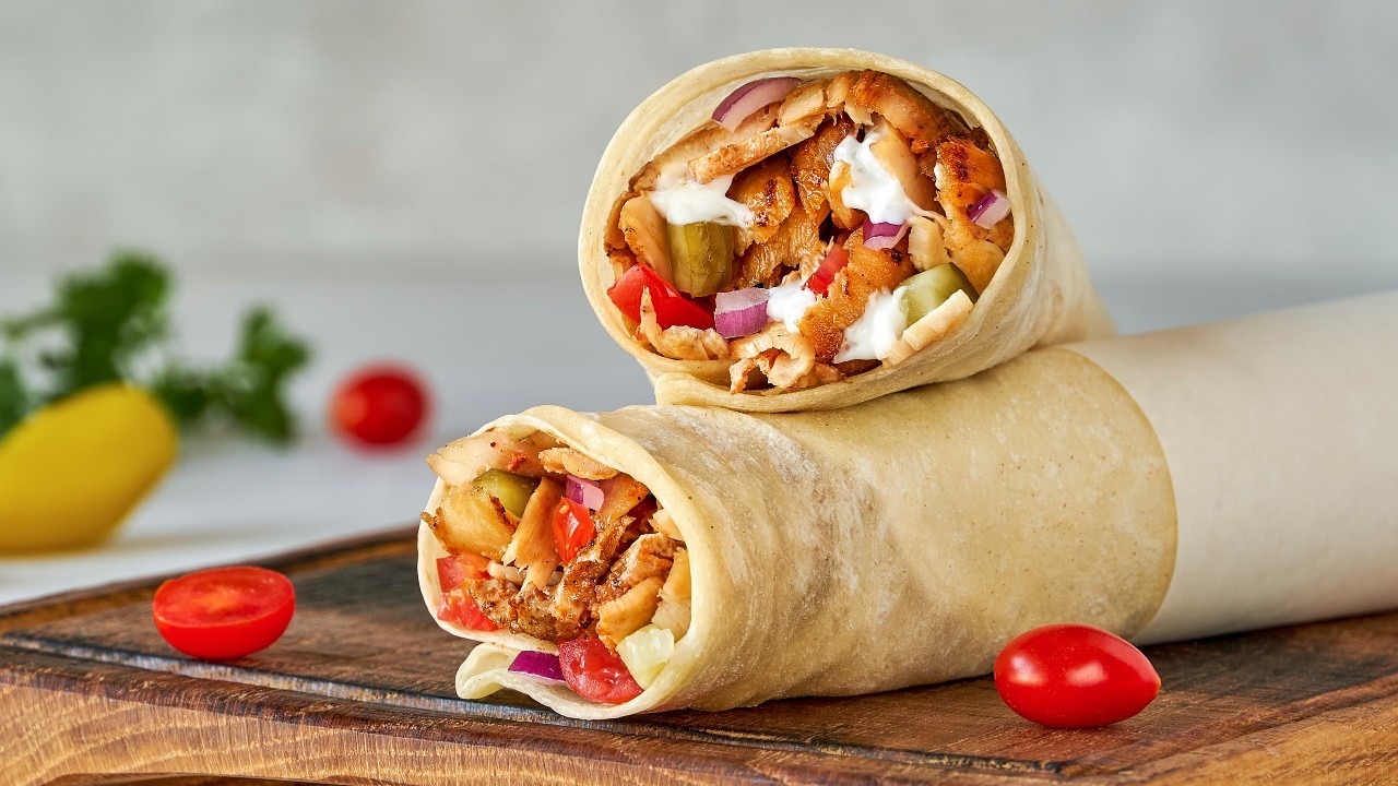 Chicken Shawarma Roll Grilled Chicken Shawarma